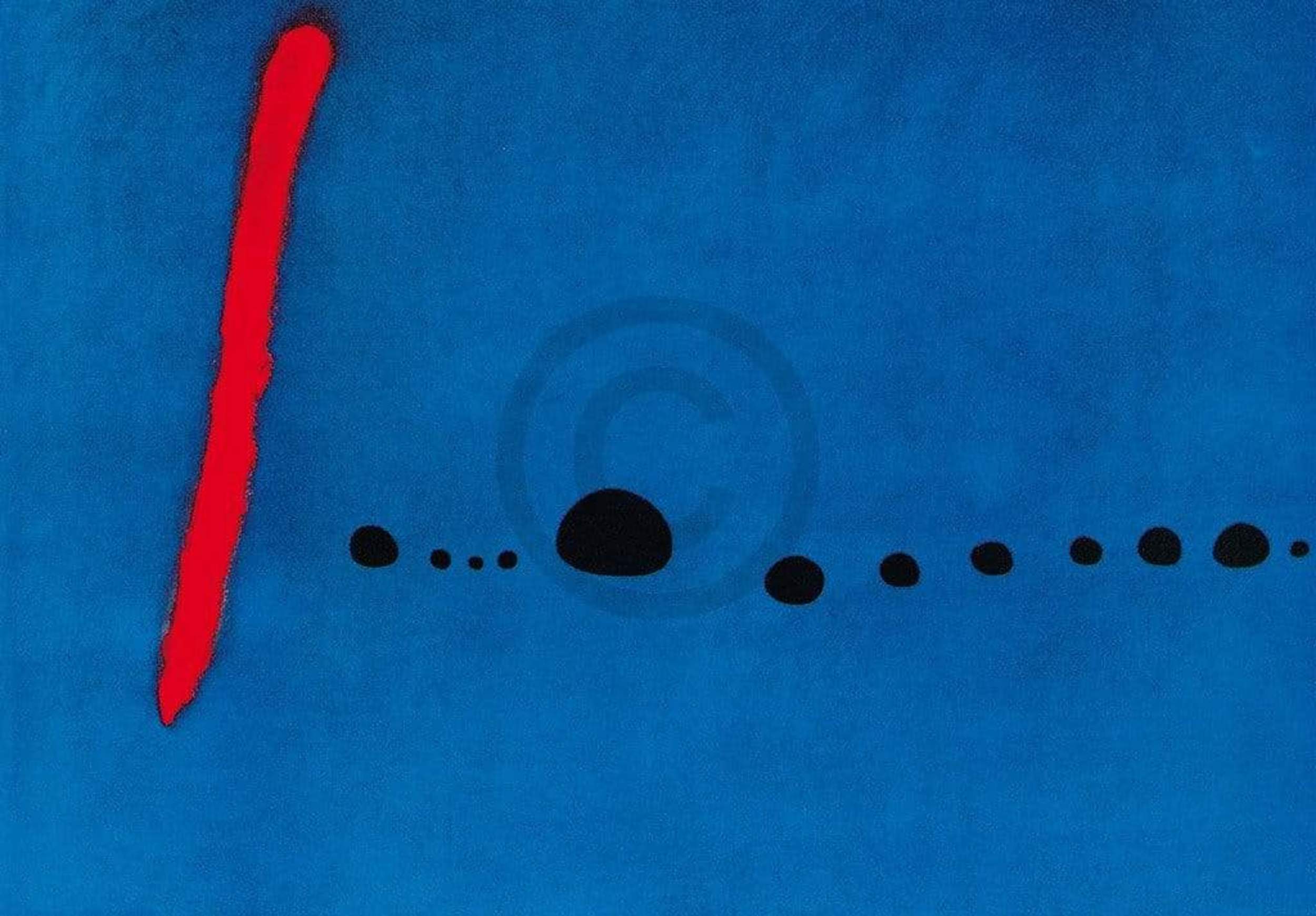 Affiche Art Joan Miro Bleu II 100x70cm | Yourdecoration.fr