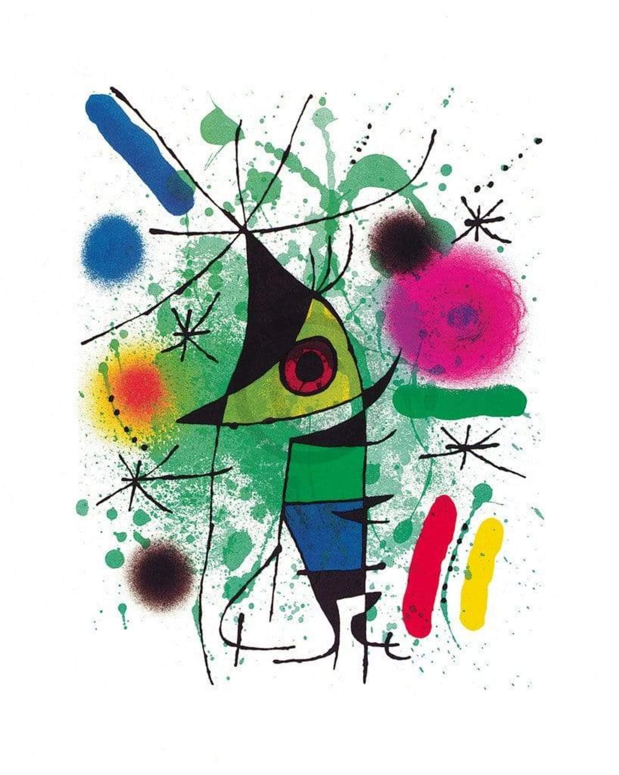 Affiche Art Joan Miro The singing Fish 40x50cm | Yourdecoration.fr